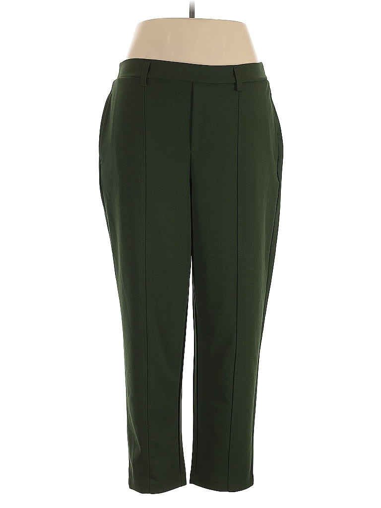 BBJ Los Angeles Solid Green Dress Pants Size XL - 65% off | ThredUp