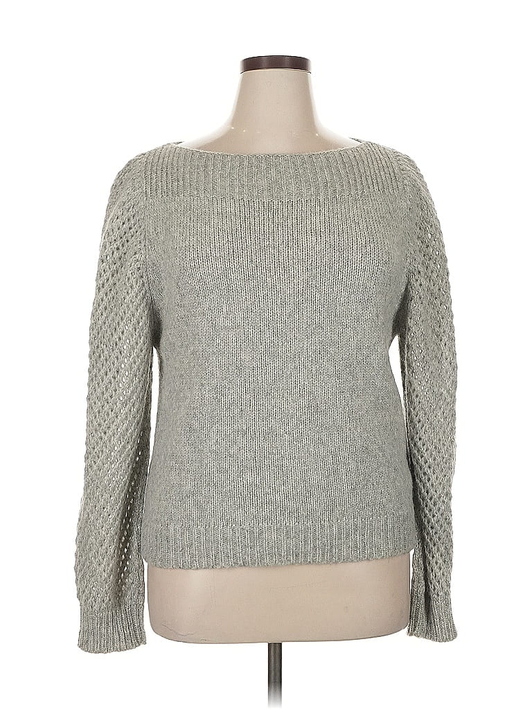 LoveShackFancy Metallic Gray Pullover Sweater Size XL - 68% off | ThredUp