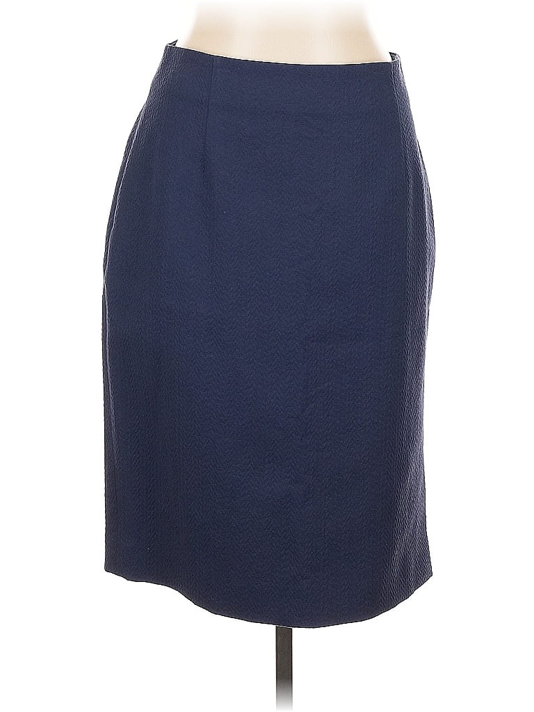 Classiques Entier Solid Blue Formal Skirt Size 12 - 79% off | ThredUp