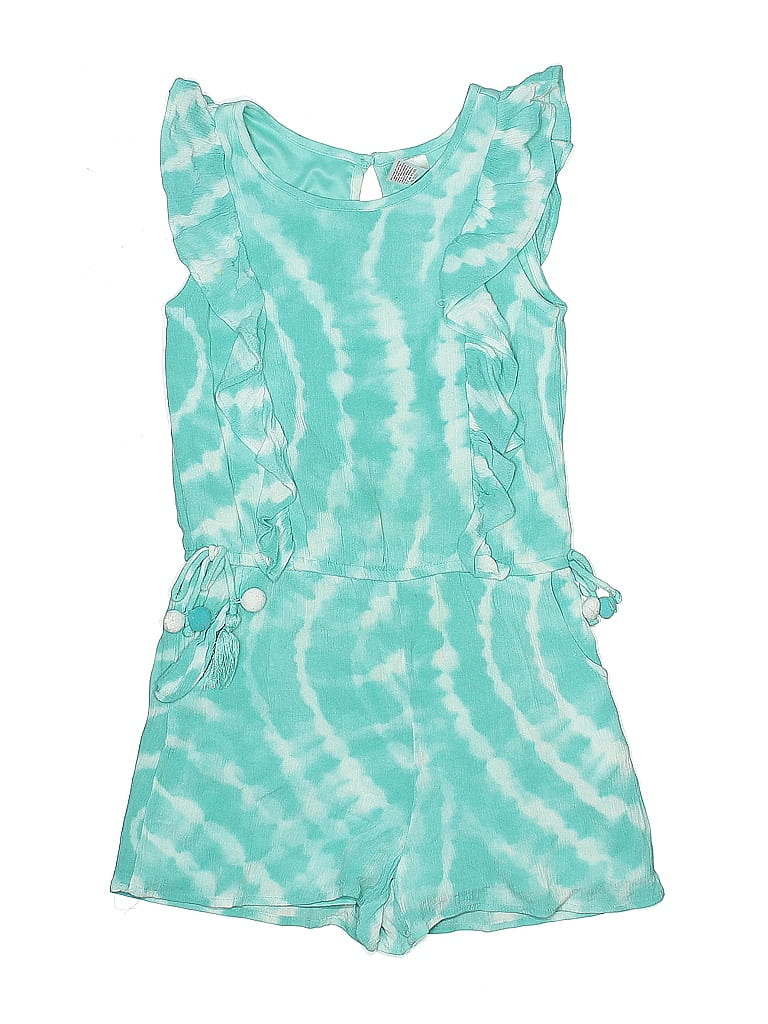 Justice 100% Viscose Tie-dye Teal Dress Size 7 - 54% off | ThredUp