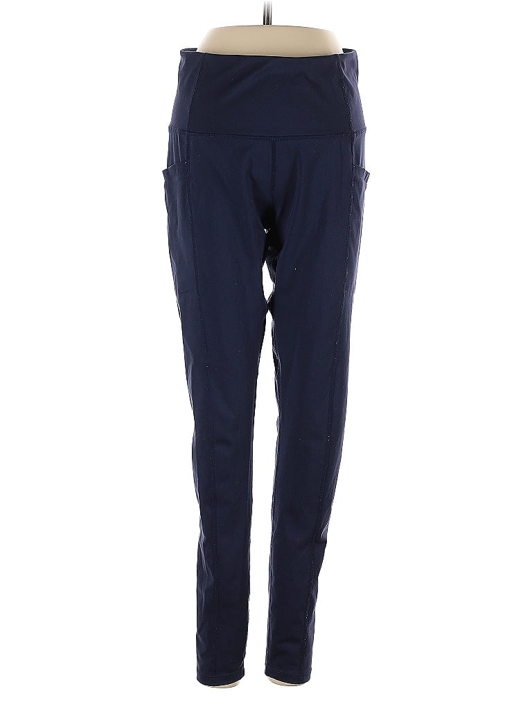 Apana Solid Blue Active Pants Size S - 62% off | ThredUp