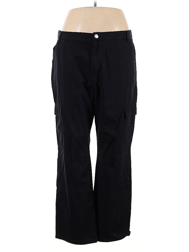 MNG 100% Cotton Black Cargo Pants Size 14 - 46% off | ThredUp