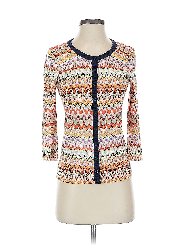 Tabitha 100% Cotton Orange Cardigan Size S - 78% off | ThredUp