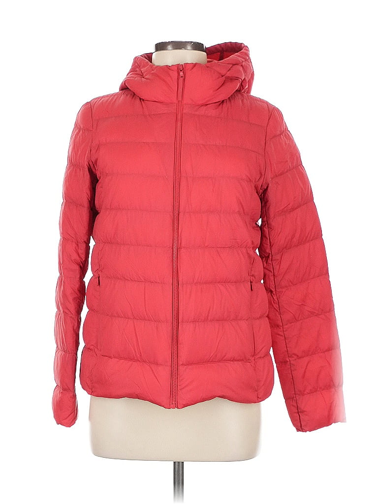 Uniqlo 100% Linen Solid Red Snow Jacket Size M - 56% off | ThredUp