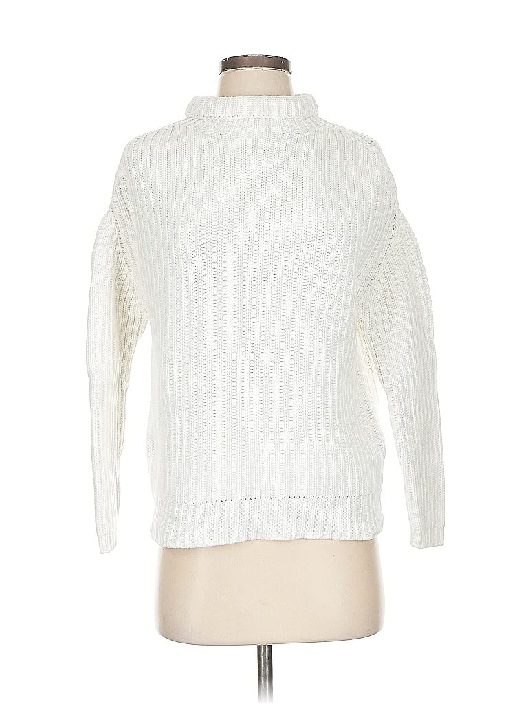 Gap 100% Cotton Solid White Turtleneck Sweater Size XS - 67% off | ThredUp