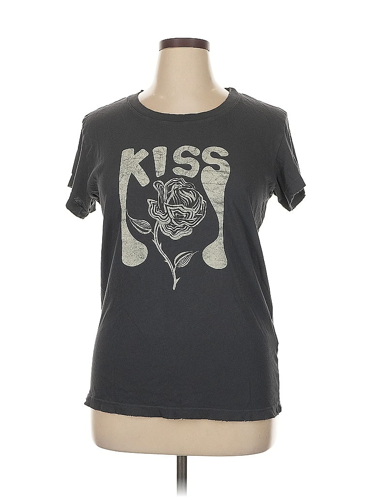 Current/Elliott 100% Cotton Gray Short Sleeve T-Shirt Size XL - 69% off ...