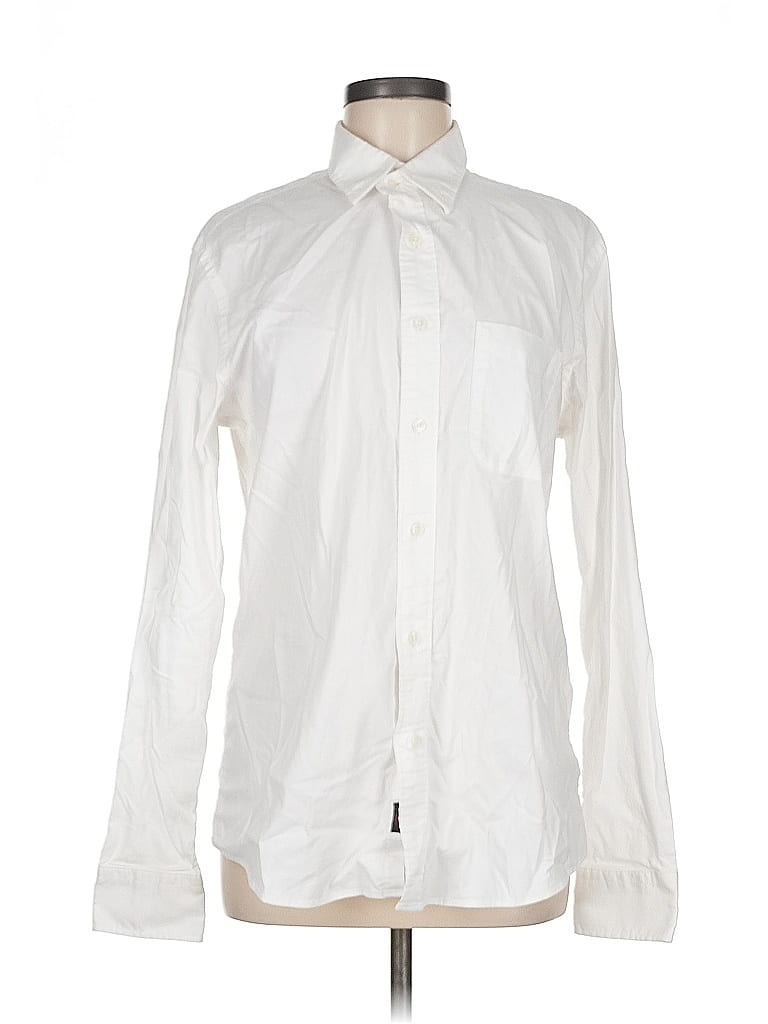 Faherty White Long Sleeve Button-Down Shirt Size M - 69% off | ThredUp