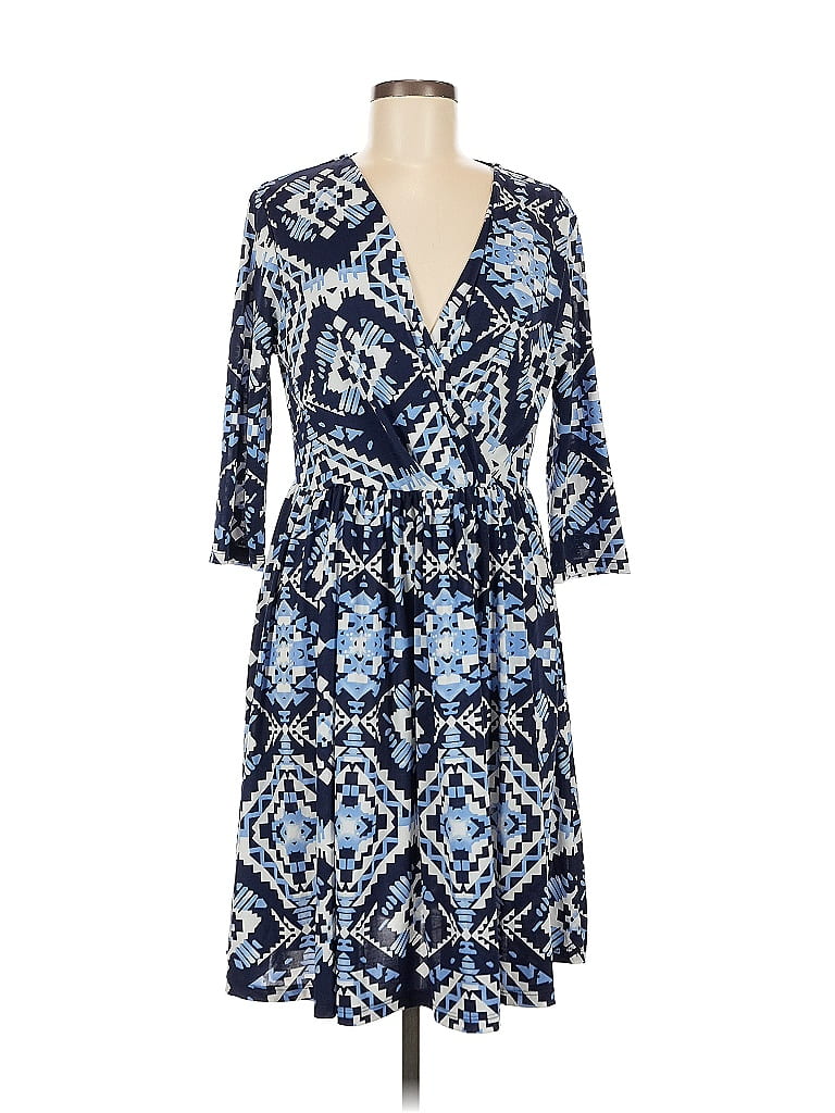 Lucie Lu Paisley Blue Casual Dress Size L (estimated) - 68% off | ThredUp