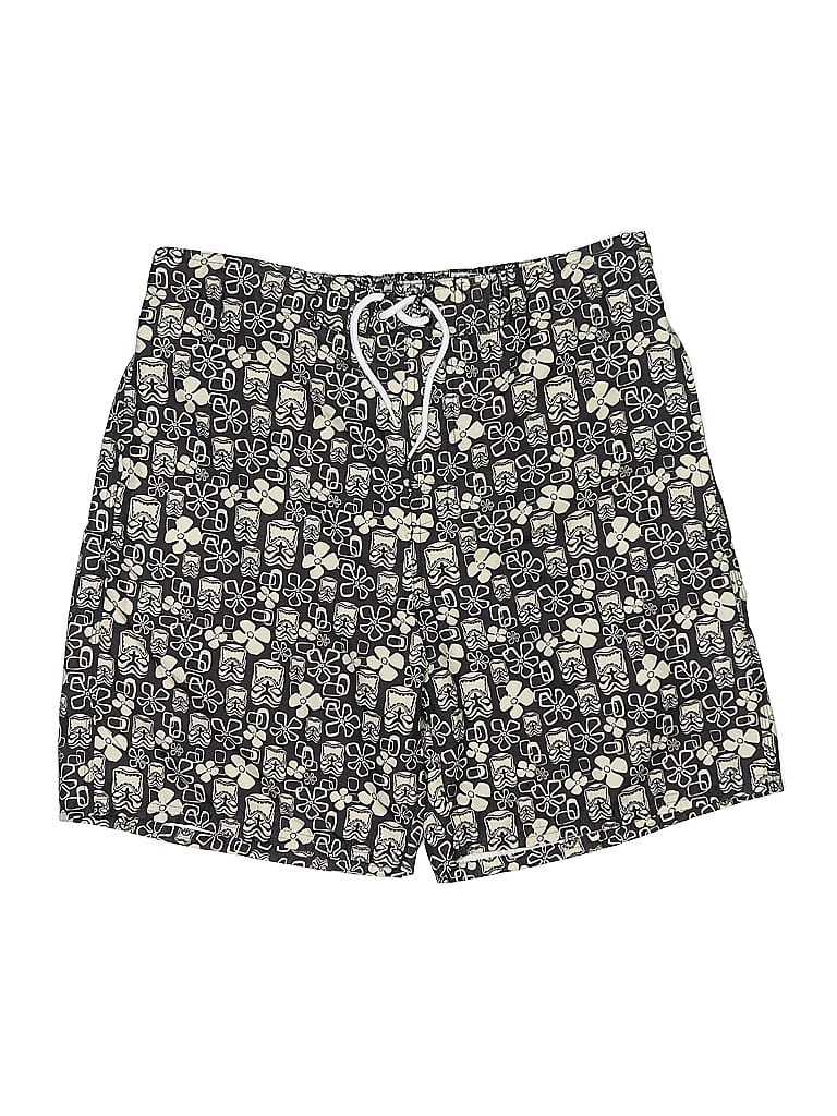 Monument 100% Polyester Paisley Black Brown Board Shorts Size M - 74% ...