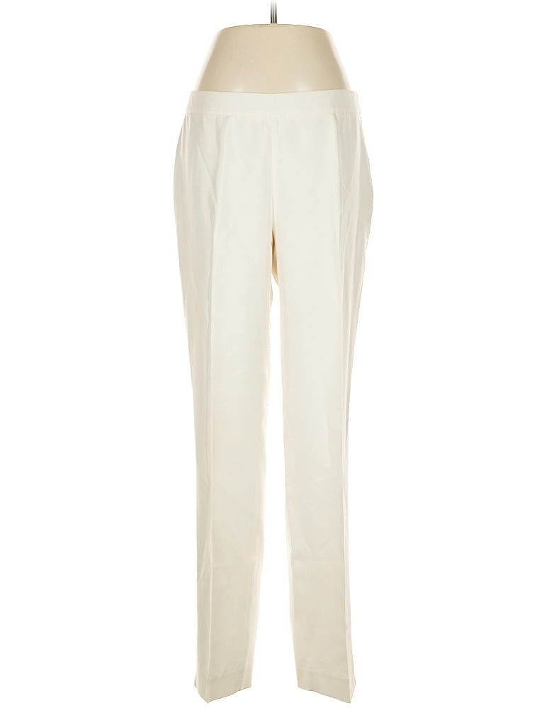 J. McLaughlin 100% Silk Solid Ivory Silk Pants Size 8 - 78% off | ThredUp