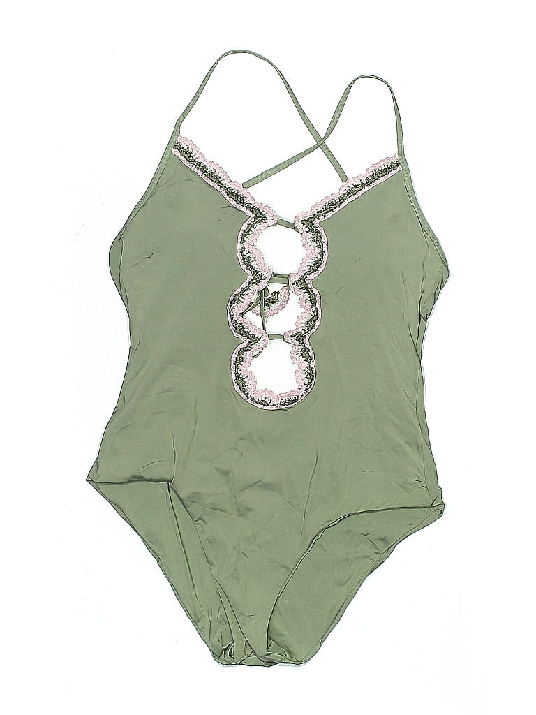 Becca Solid Green One Piece Swimsuit Size M (estimated) - 55% off | ThredUp