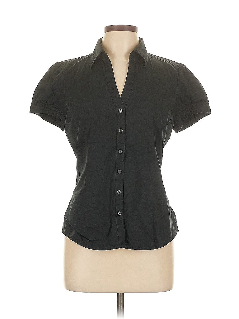 Express Design Studio Black Short Sleeve Blouse Size L - 68% off | ThredUp