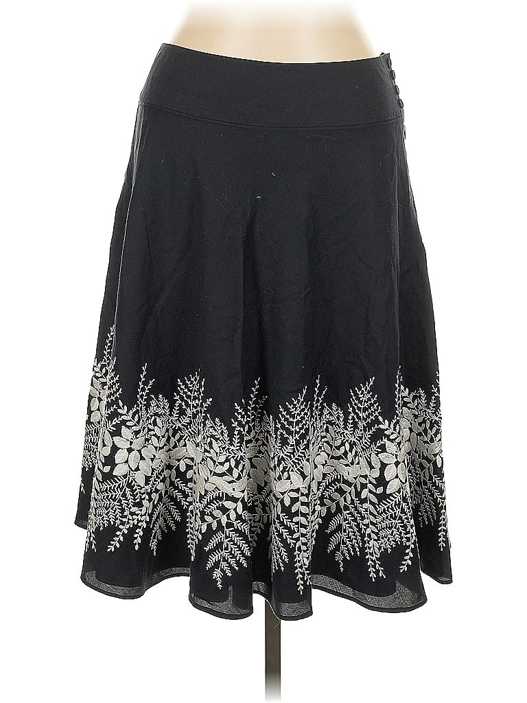 Ann Taylor Graphic Black Casual Skirt Size 10 - 75% off | ThredUp