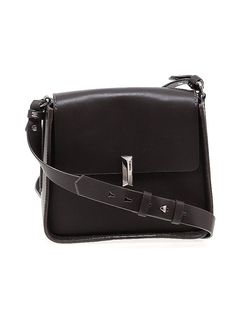 Schutz Black Brown Leather Crossbody Bag One size - 59% off | ThredUp