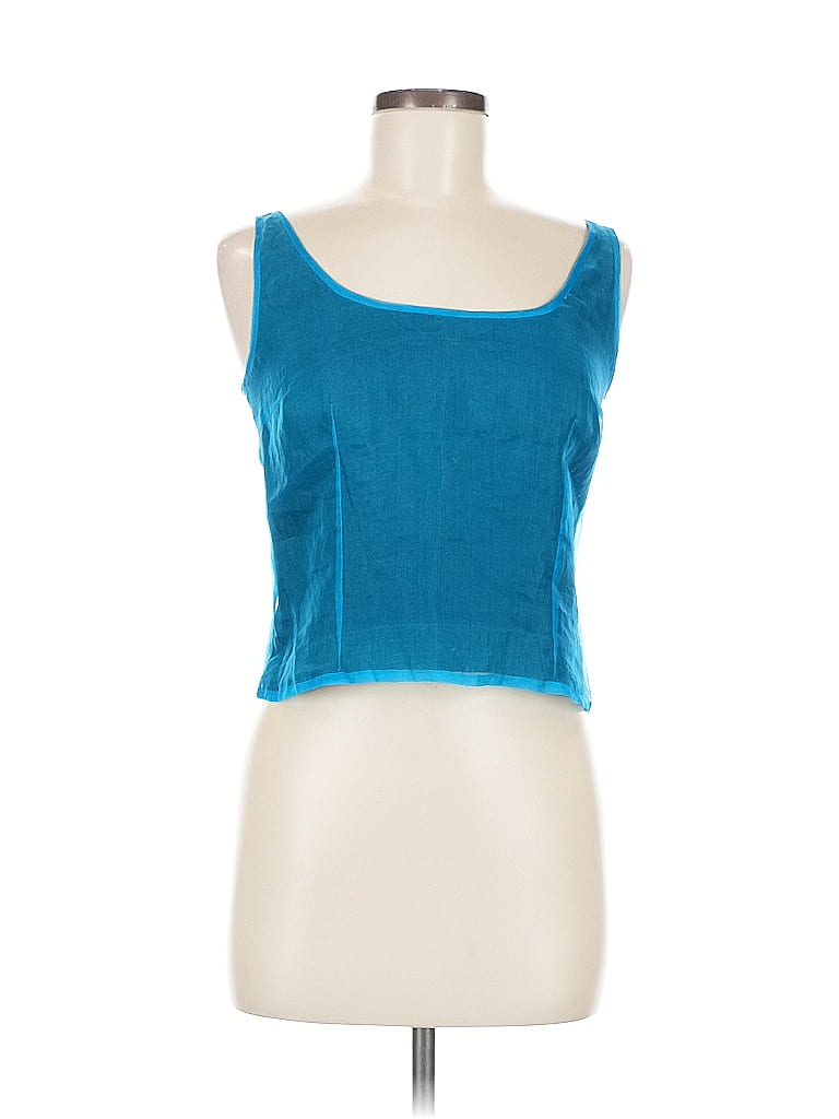 August Silk 100% Silk Teal Blue Sleeveless Top Size 8 - 37% off | ThredUp