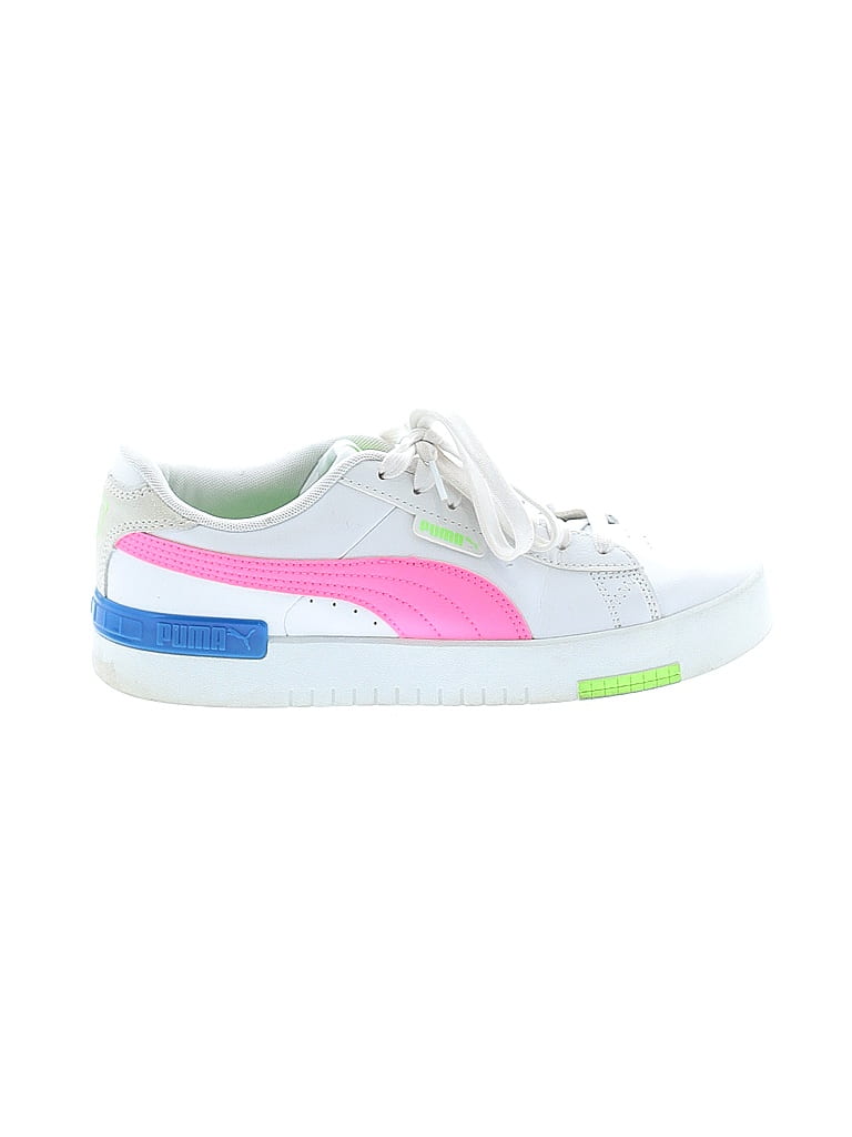 Puma Color Block White Ivory Sneakers Size 9 - 50% off | ThredUp