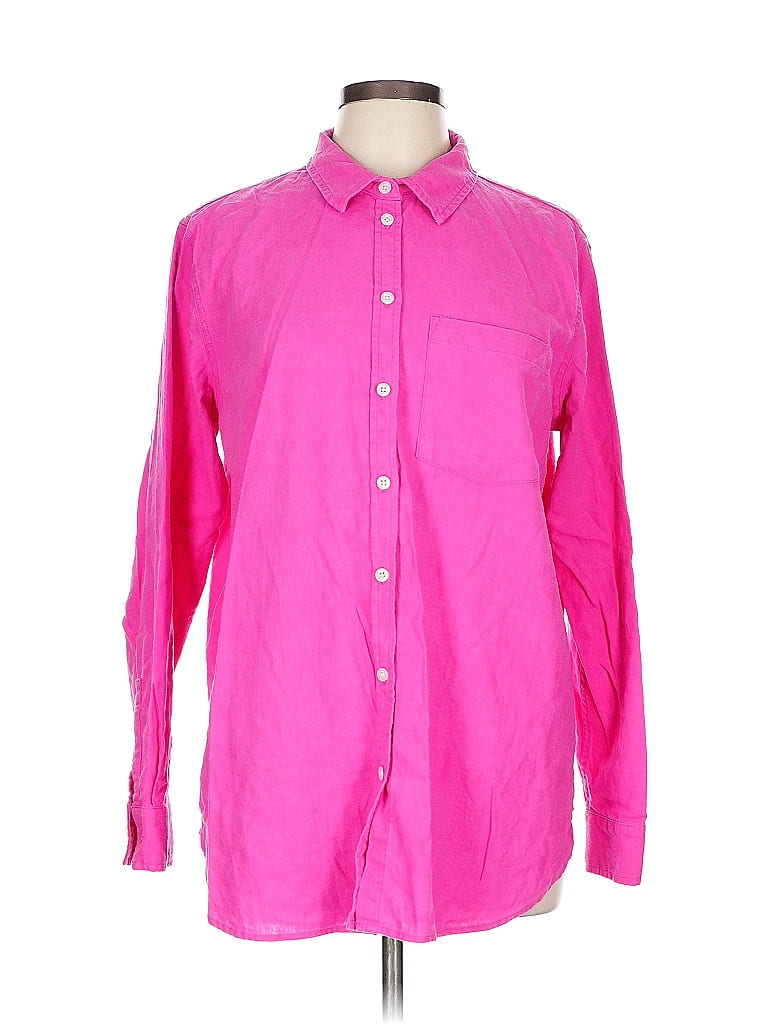 Gap Pink Long Sleeve Button-Down Shirt Size L - 69% off | ThredUp