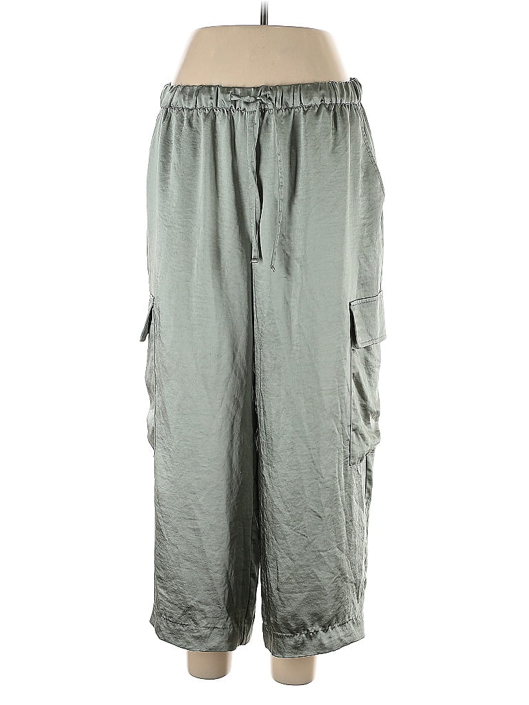 Gap 100% Polyester Green Cargo Pants Size L (petite) - 72% off | ThredUp