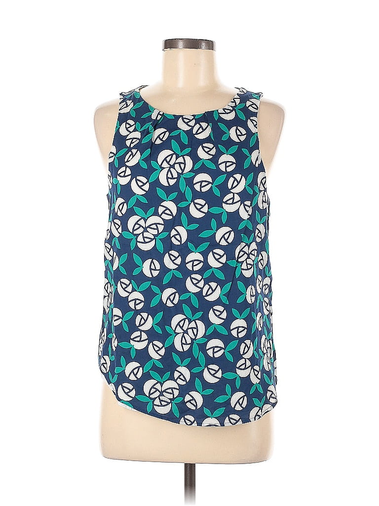 Pim + Larkin 100% Cotton Teal Sleeveless Top Size M - 65% off | ThredUp