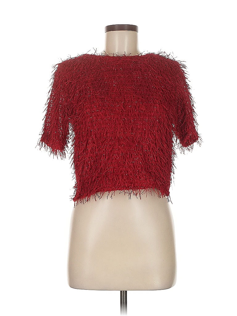 Gracia 100% Polyester Red Pullover Sweater Size M - 77% off | ThredUp