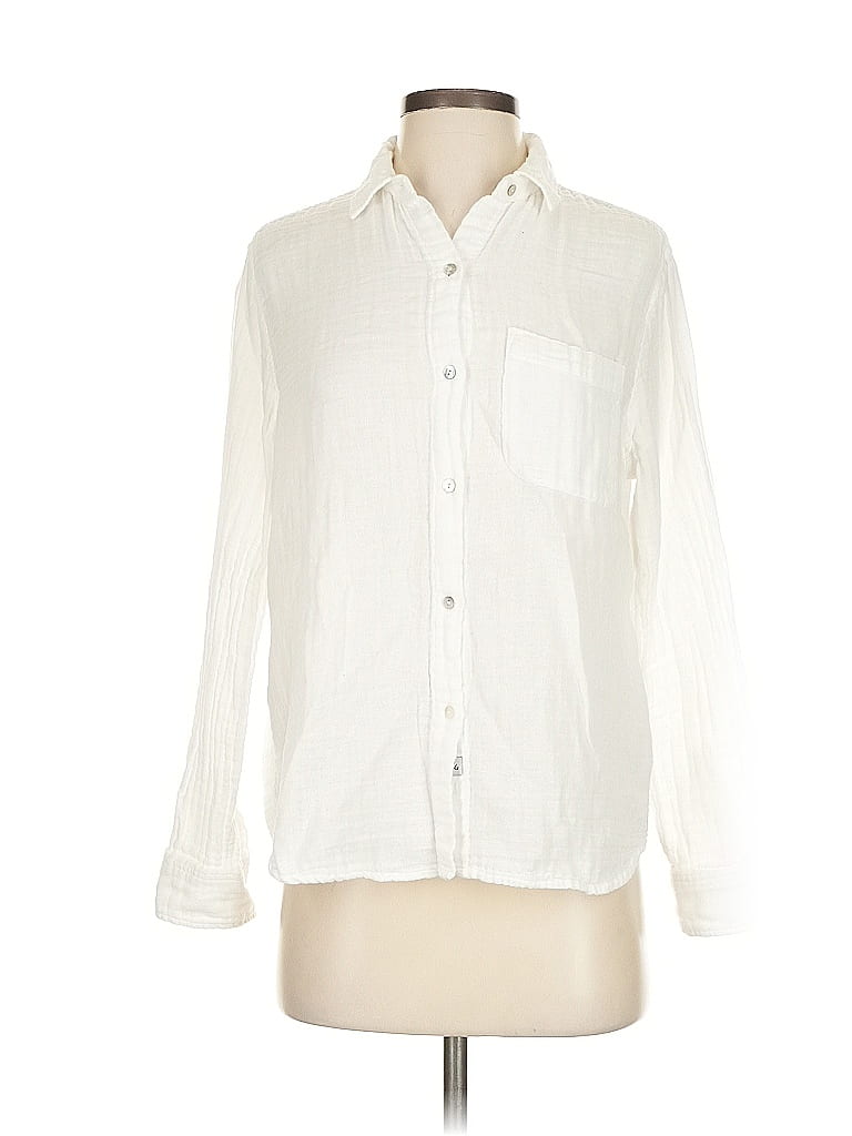 Rails 100% Cotton Solid Ivory Long Sleeve Button-Down Shirt Size XS - 71% off | ThredUp