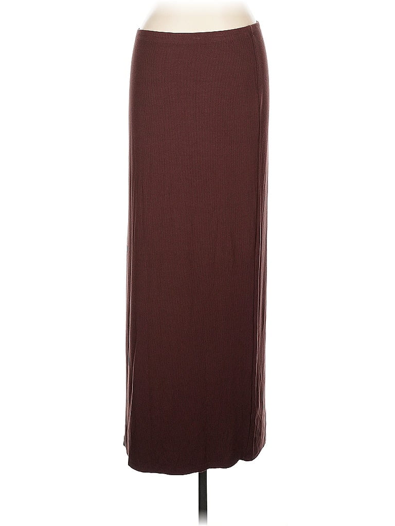 Garage Burgundy Brown Formal Skirt Size L - 52% off | ThredUp