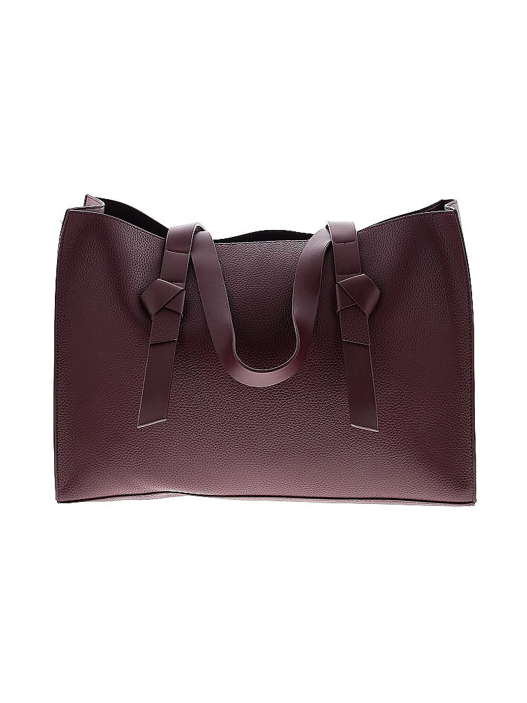 Rachel Zoe 100% Polyvinyl Chloride Solid Burgundy Tote One size - 77% ...