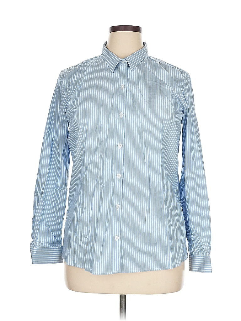 Eddie Bauer Blue Long Sleeve Button-Down Shirt Size XL - 68% off | ThredUp