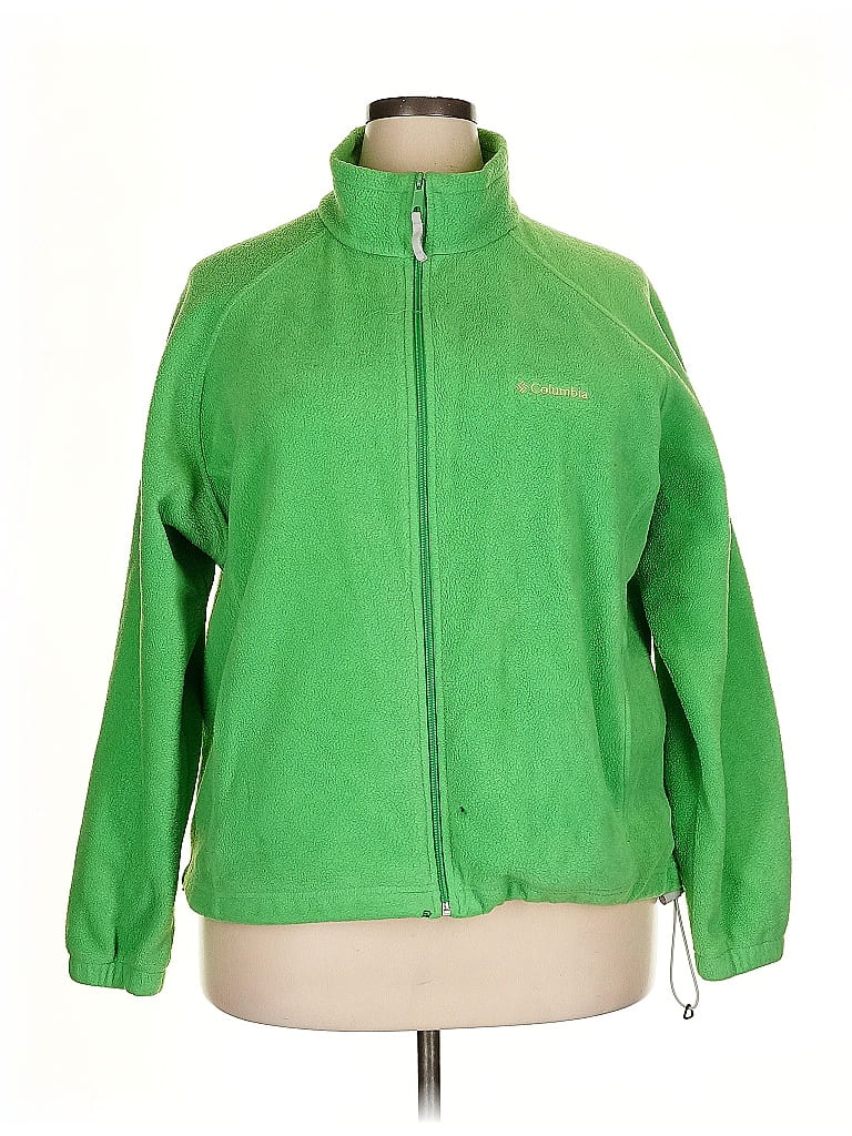 Columbia 100% Polyester Green Fleece Size 2X - 57% off | ThredUp