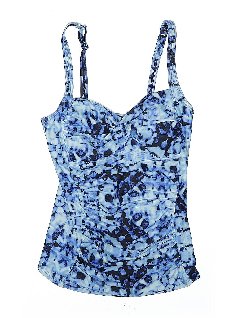 Target Print Blue One Piece Swimsuit Size 14 - 31% off | ThredUp