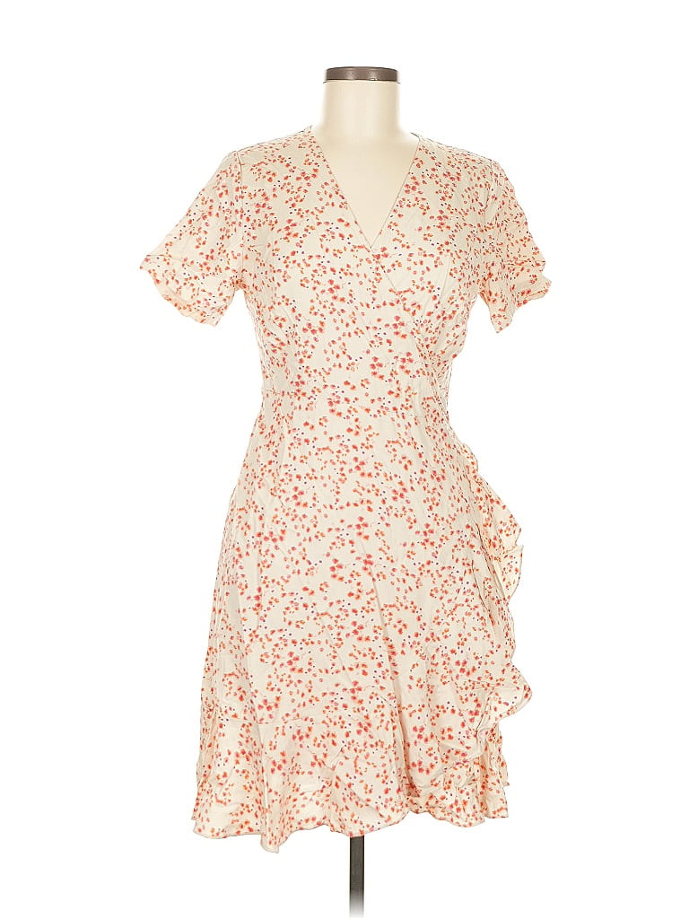 Rachel Floral Ivory Casual Dress Size M - 28% off | ThredUp
