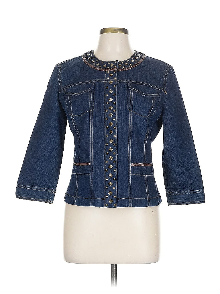 Ruby Rd. Blue Denim Jacket Size 12 - 67% off | ThredUp