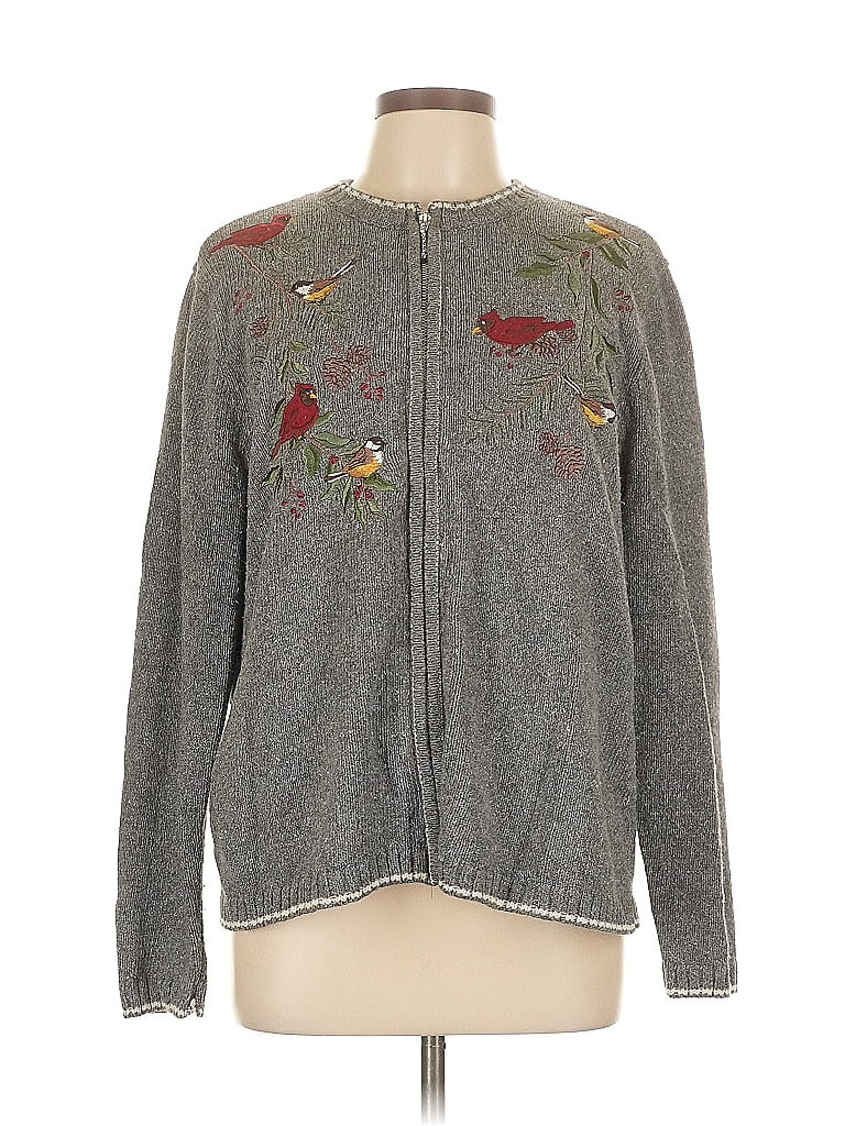 Croft & Barrow Gray Cardigan Size L - 42% off | ThredUp