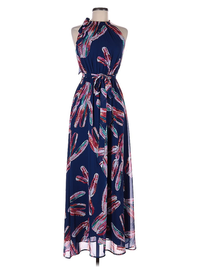 ModCloth 100% Polyester Paisley Blue Casual Dress Size M - 46% off ...