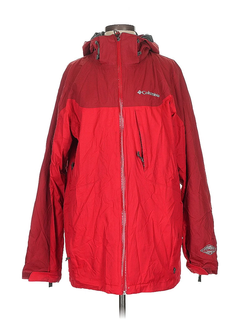 Columbia 100% Nylon Red Snow Jacket Size S - 55% off | ThredUp