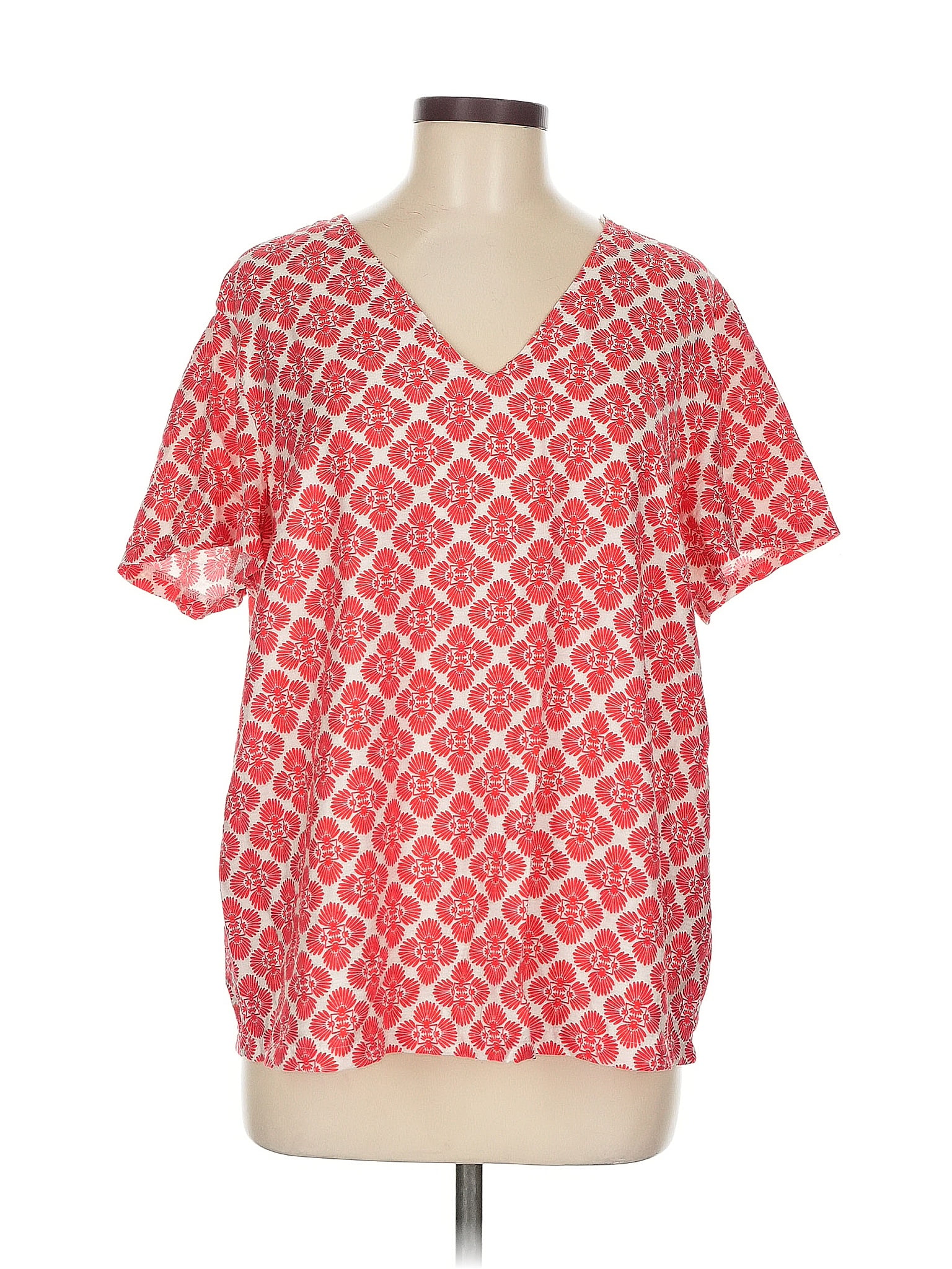 Primark Women Red Short Sleeve Blouse M | eBay