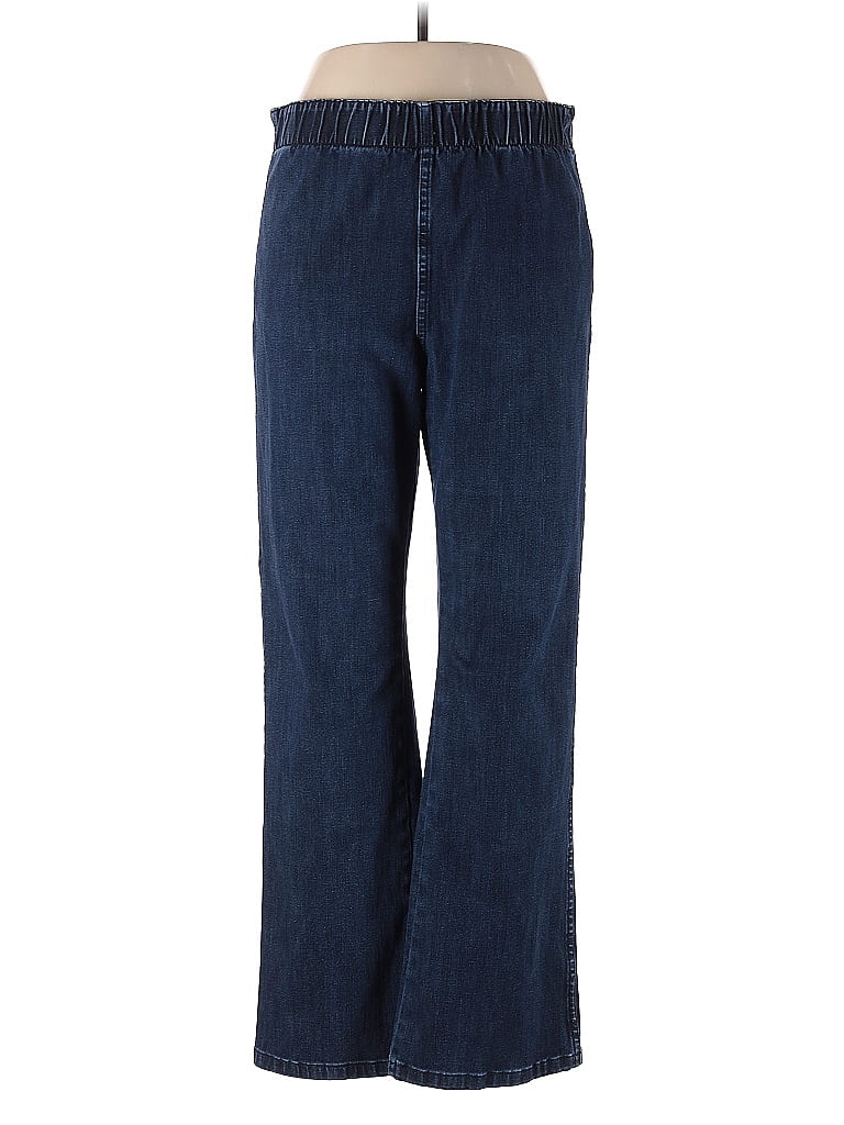 Soft Surroundings Tweed Blue Jeans Size L - 70% off | ThredUp