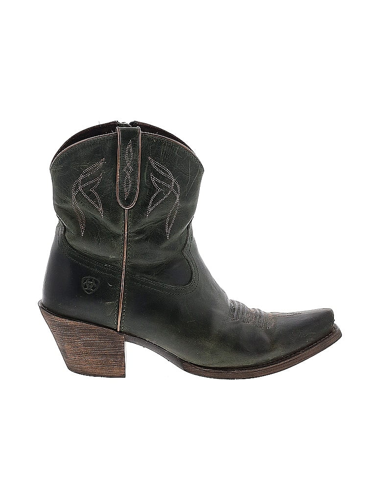 Ariat Green Ankle Boots Size 8 - 51% off | ThredUp