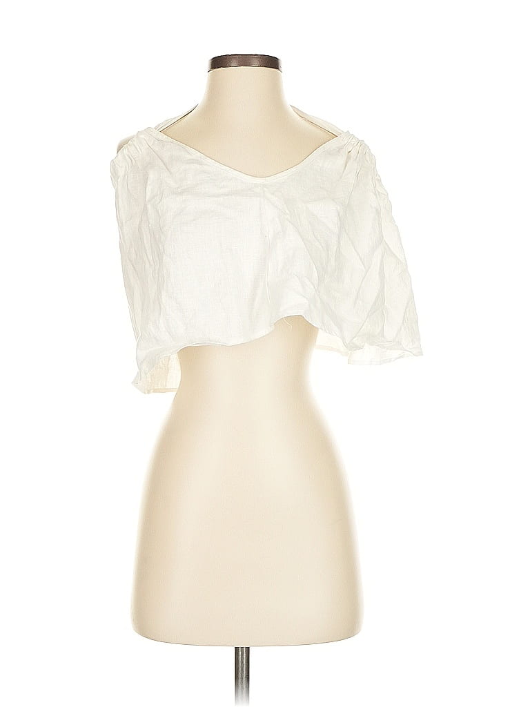 Vrg Grl 100% Linen Ivory Sleeveless Blouse Size 4 - 63% off | ThredUp