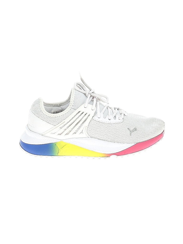 Puma Color Block White Sneakers Size 8 1/2 - 39% off | ThredUp