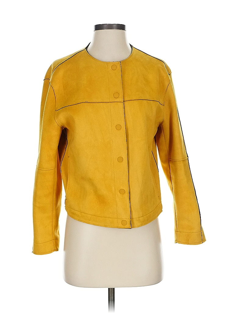 Zara Basic Yellow Jacket Size S - 52% off | ThredUp