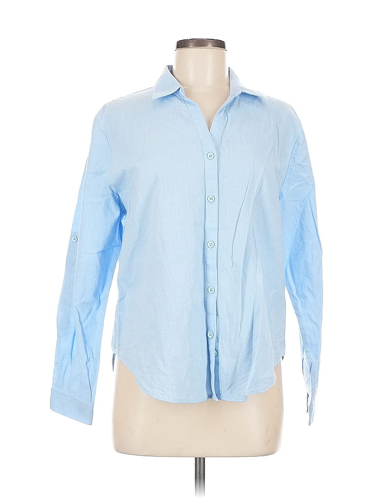 Assorted Brands Blue Long Sleeve Button-Down Shirt Size M - 47% off | ThredUp
