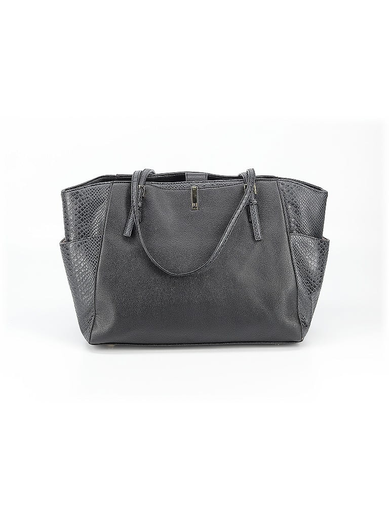 Tutilo Solid Gray Black Tote One size - 58% off | ThredUp