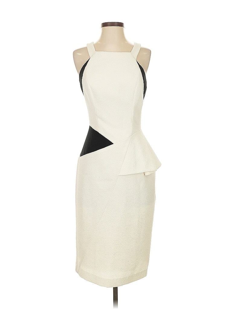 Black Halo Color Block Ivory Cocktail Dress Size 2 - 81% off | ThredUp