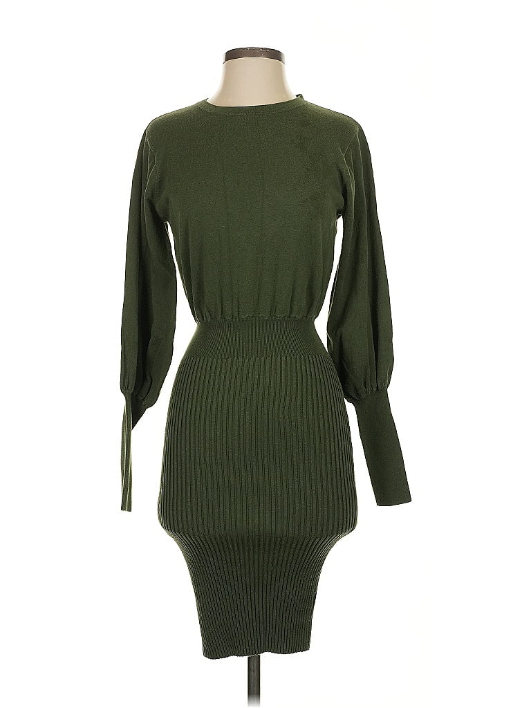 Toccin X RTR Solid Green Casual Dress Size XS - 68% off | ThredUp