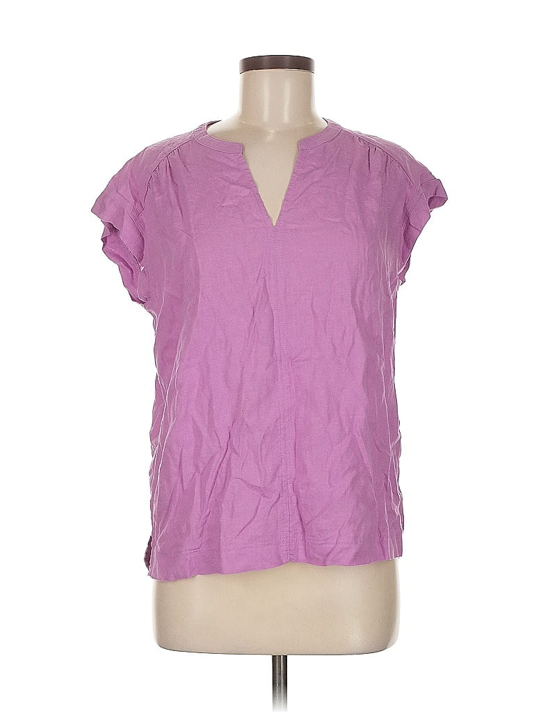 Splendid Purple Short Sleeve Blouse Size M - 74% off | ThredUp