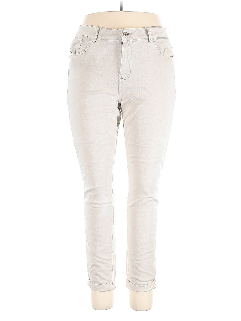 Charlie Ivory Jeans Size 14 - 42% off | ThredUp
