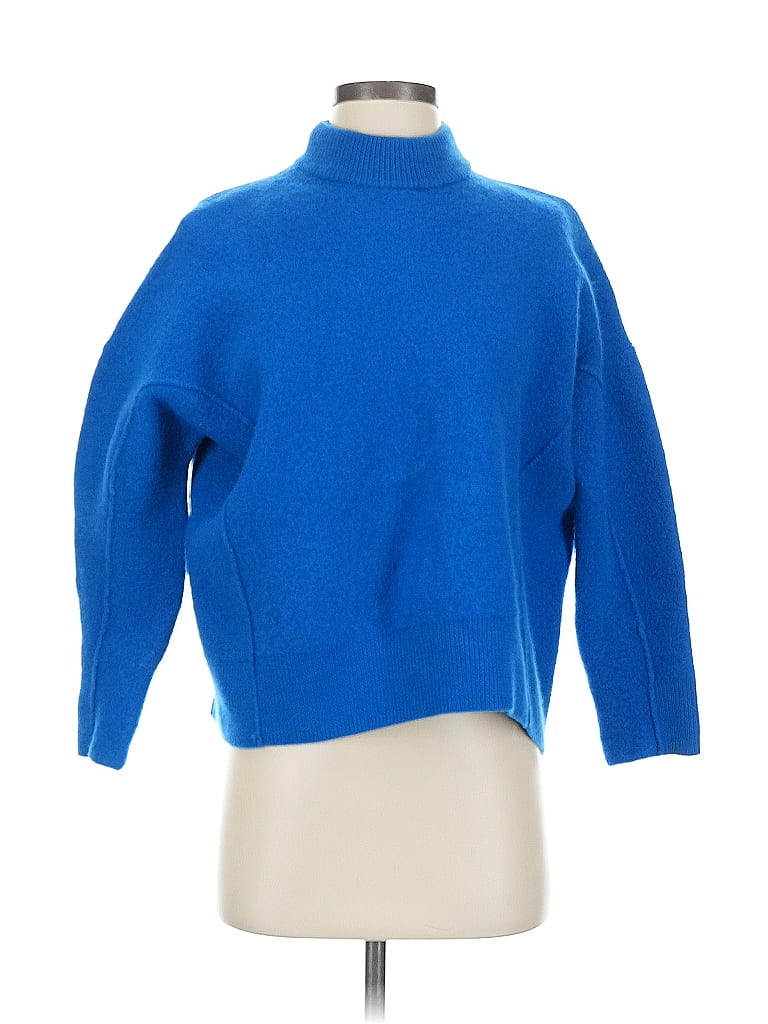 Cos Blue Turtleneck Sweater Size S - 73% off | ThredUp