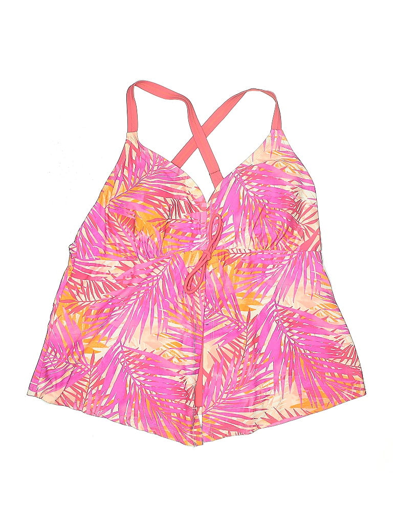 Ocean Dream Signature Tropical Pink Purple Swimsuit Top Size 20 - 46% ...
