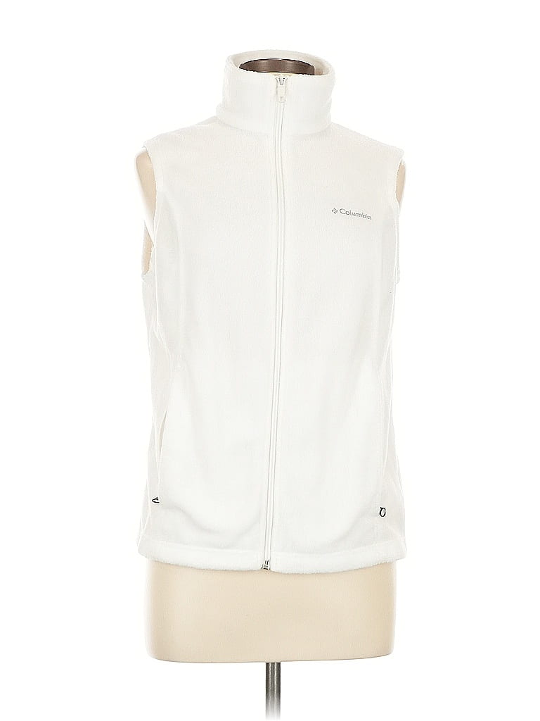 Columbia 100% Polyester White Vest Size M - 55% off | ThredUp